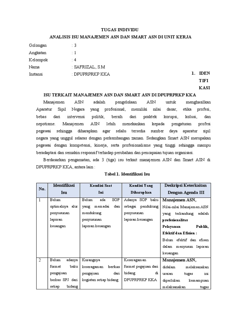 Optimalisasi Manajemen ASN | PDF