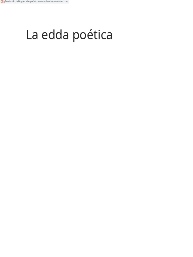 Thorpe-La Edda Poética | PDF | Odin | Mitología nórdica