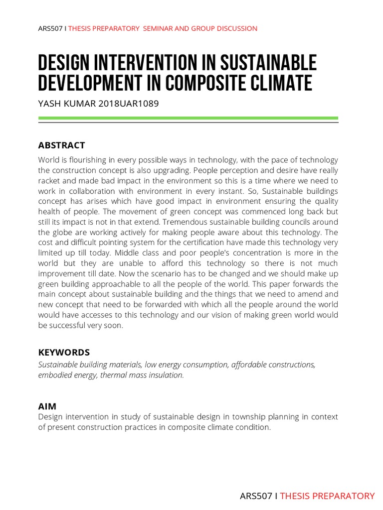 Dissertation Sustainable Buildings | PDF | Green Building | Sustainability