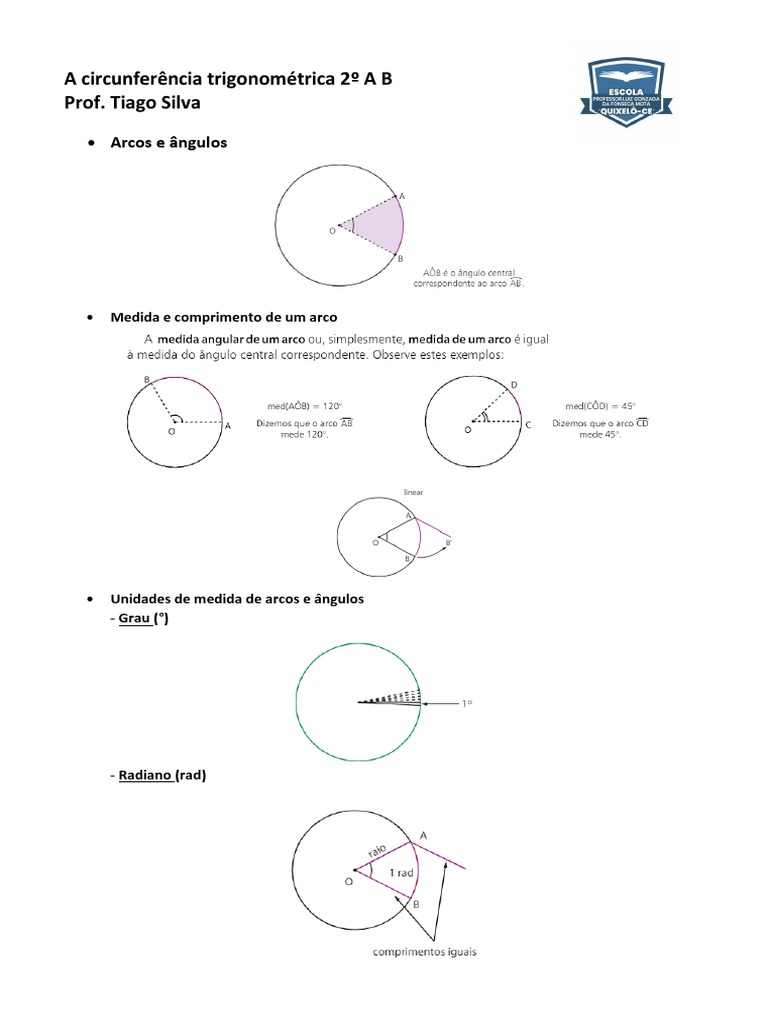 Arcos e Ângulos | PDF