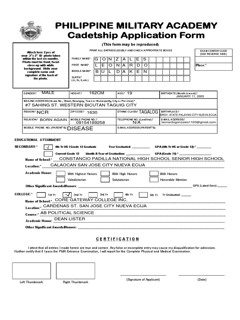 Pmaee Application Form 2022 | PDF