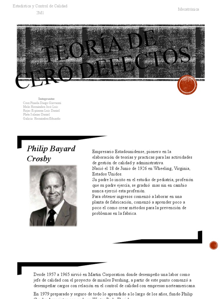 Cero Defectos | PDF | Calidad (comercial) | Planificación