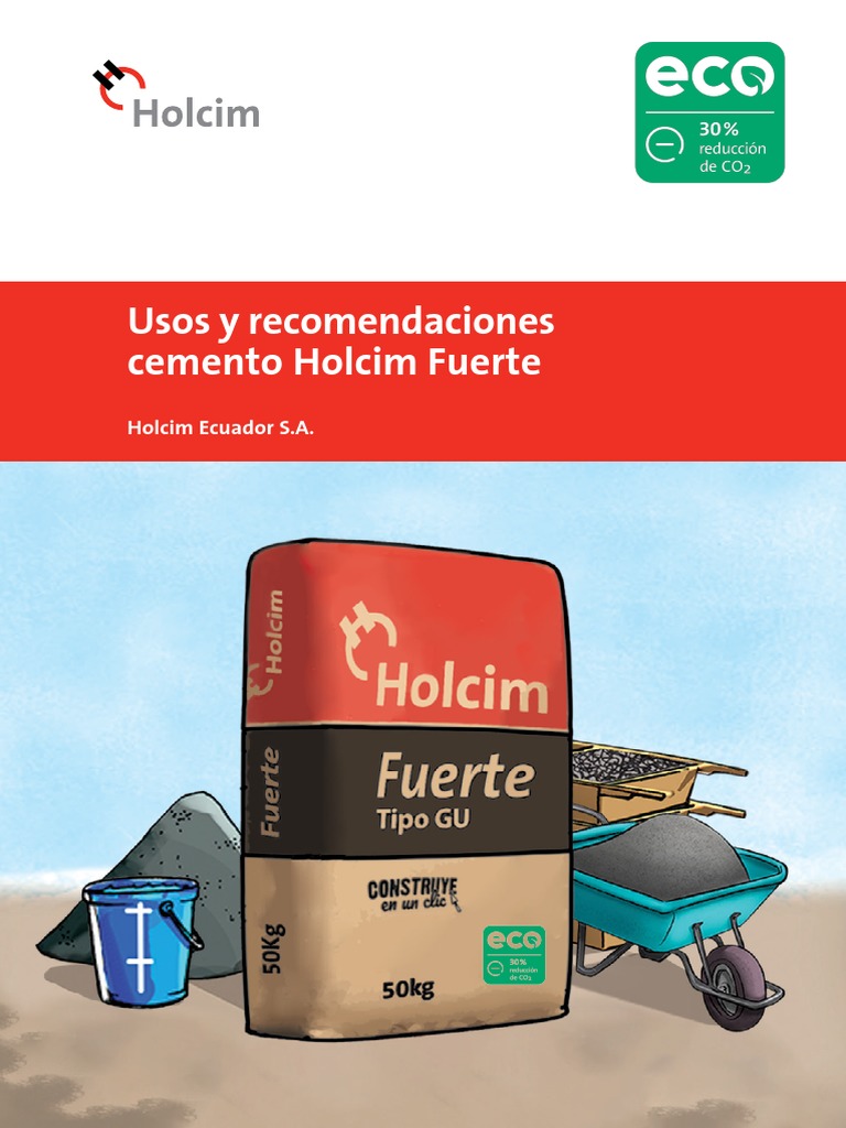 Holcim Fuerte | PDF | Hormigón | Cemento