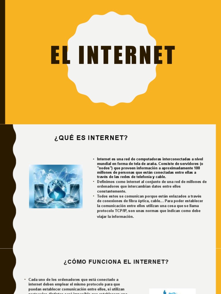 Qué es y cómo funciona Internet | PDF | Internet | Enrutador (Computación)