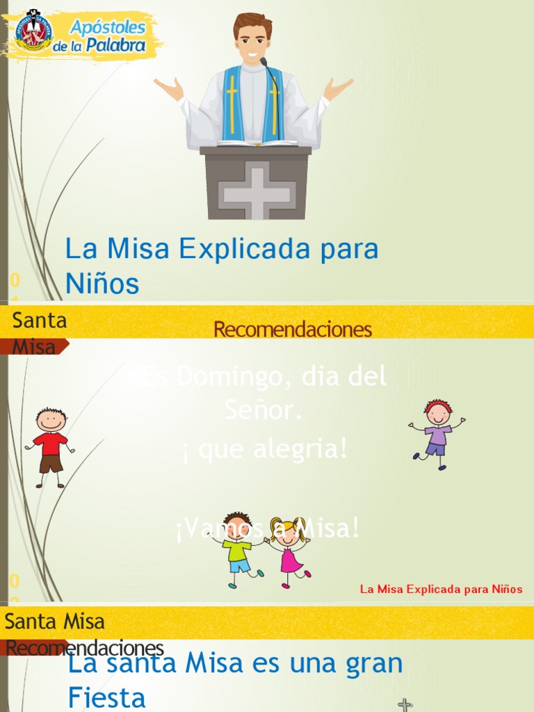 MISA-EXPLICADA-PARA-NINOS- (3) | PDF | Misa (liturgia) | eucaristía
