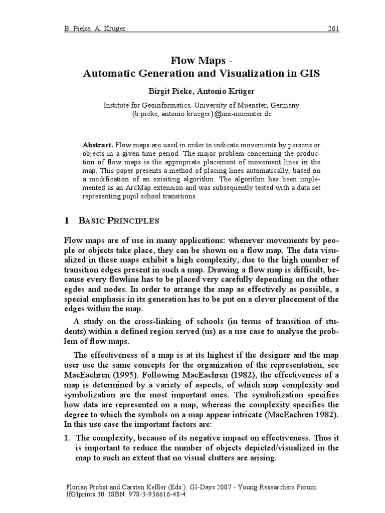 Flow Maps - Automatic Generation and Visualization in GIS: Abstract | PDF | Geographic ...