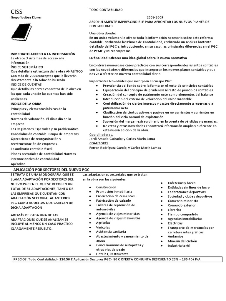 CISS: Guía Completa de Contabilidad | PDF | Contabilidad | Business