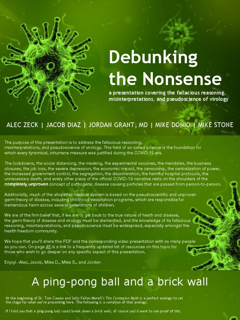 Debunking Virology Myths and Pseudoscience | PDF | Hypothesis | Virus