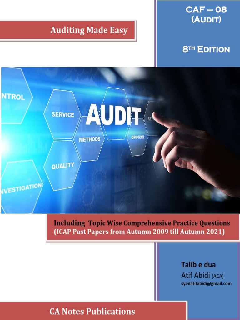 Auditing Made Easy (8th Edition) - Final Soft | PDF | Financial Audit ...