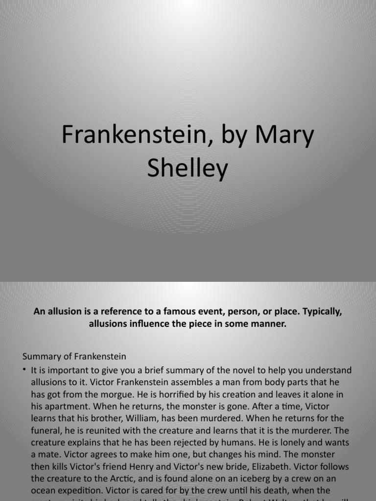 Frankenstein | PDF | Frankenstein | Mary Shelley