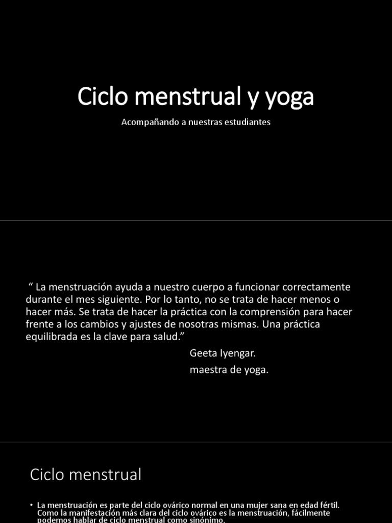 Ciclo Menstrual - Yoga para La Mujer | PDF | Hormona luteinizante ...
