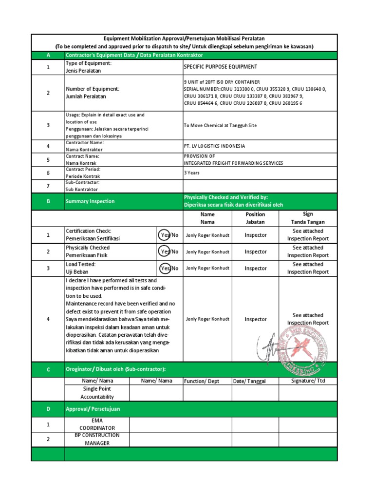 Summary TER of 13 Unit 20FT ISO Dry Container | PDF | Welding ...