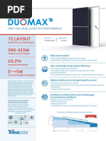 Trina 620w Datasheet | PDF | Solar Panel | Photovoltaics