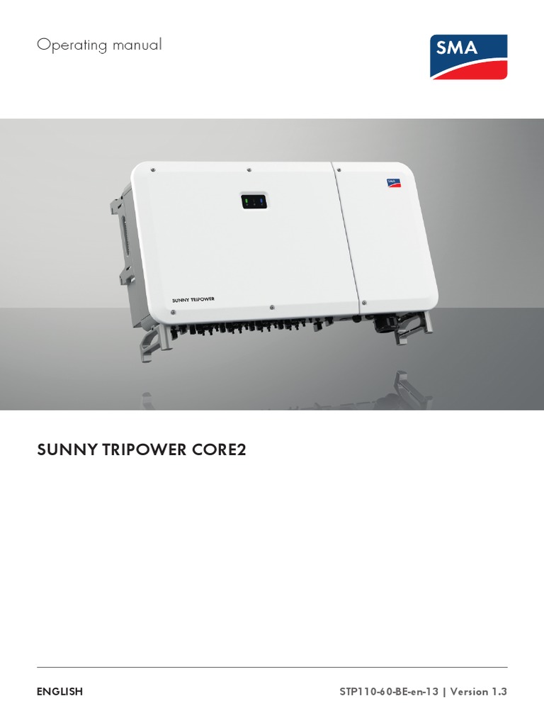Sma STP 110-60 Core2 | PDF | Electrical Connector | Power Inverter