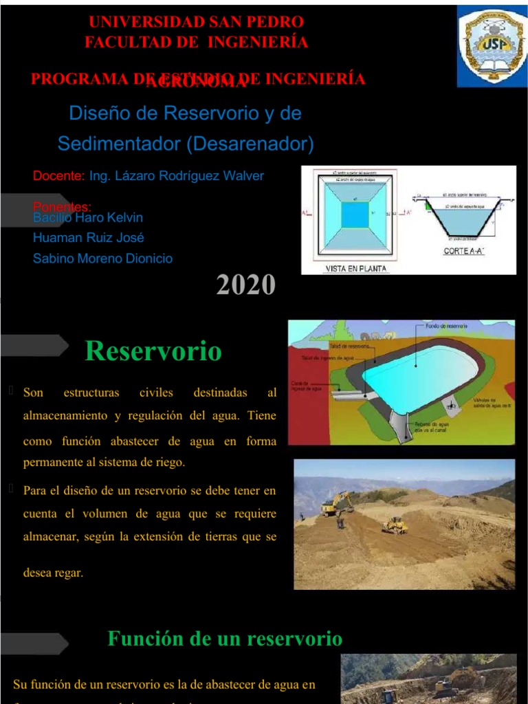 Diseño de Reservorio | PDF | Agua | Riego