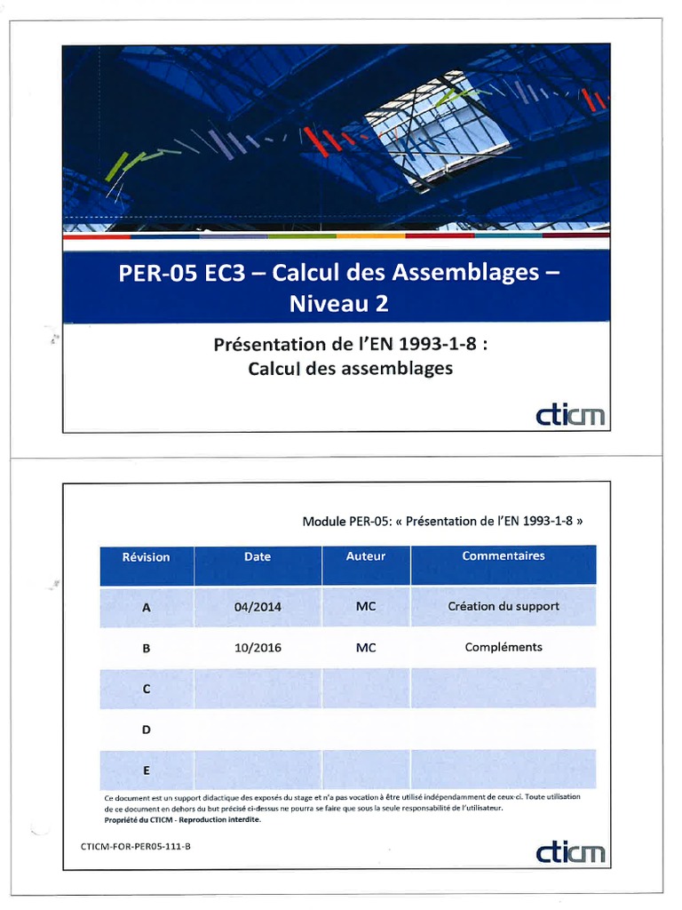 Formation EC3 - Calcul Des Assemblages | PDF
