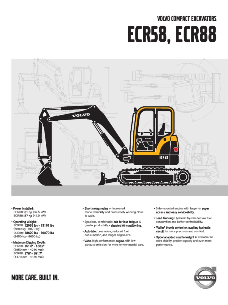 ECR58 ECR88 en (4c5) | PDF | Horsepower | Engines