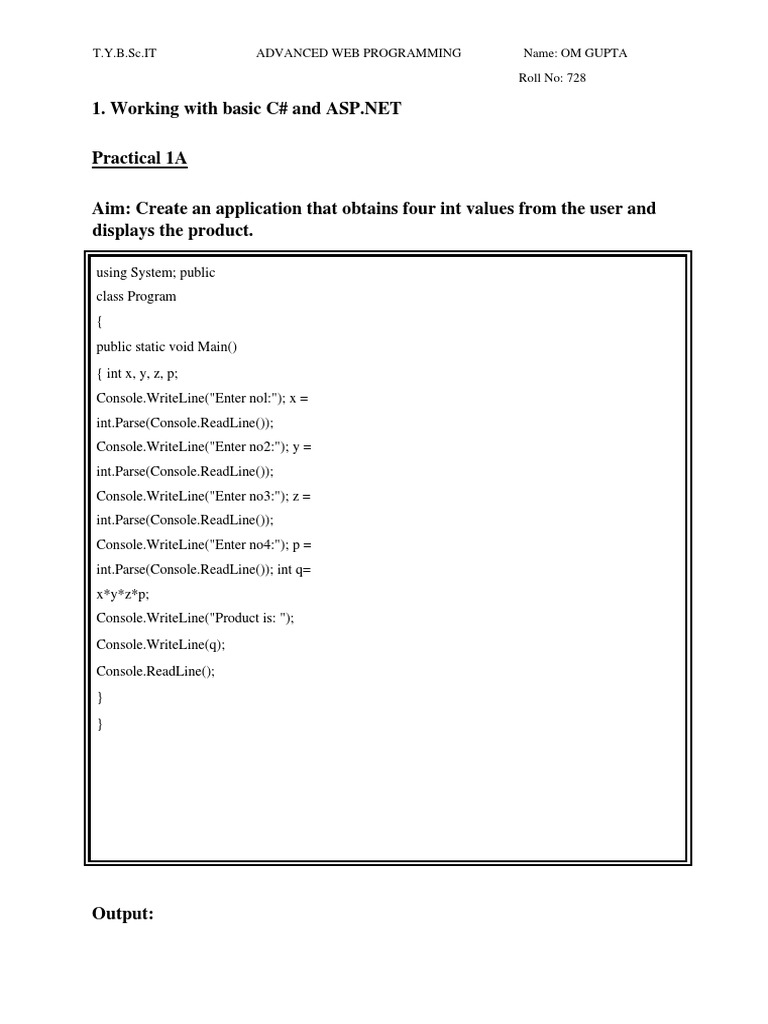 728 - Om Gupta - AWP | PDF | Software Engineering | Programming Paradigms