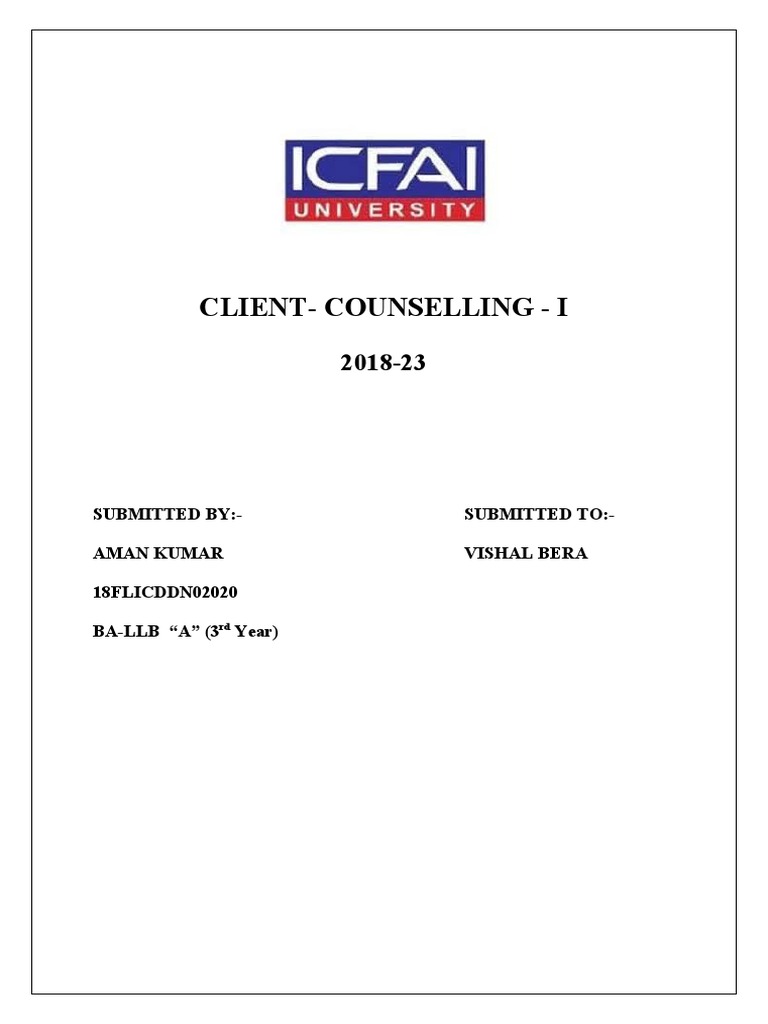 Client CounsELLING I | PDF | Lawyer | Divorce