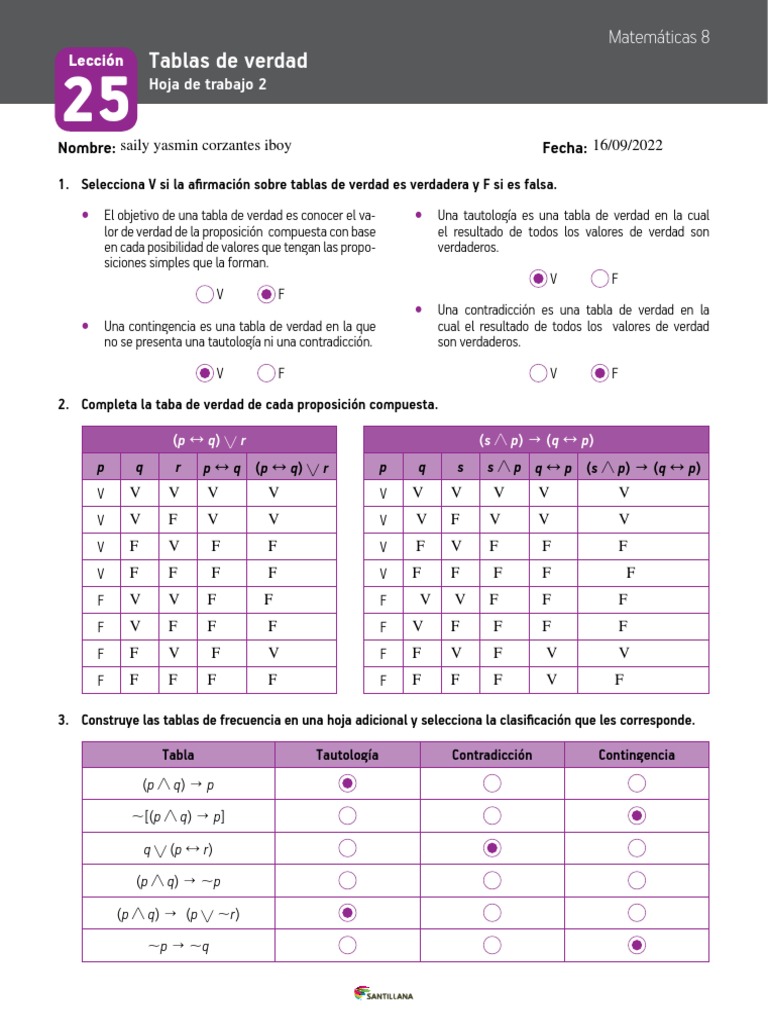 Ejercicio Mate 4 | PDF | Verdad | Semiótica