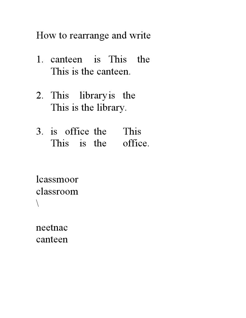 How To Rearrange and Write | PDF