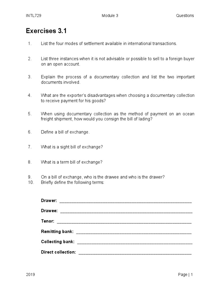 INTL729 Mod 03 Exercises | PDF | Trade | Economies
