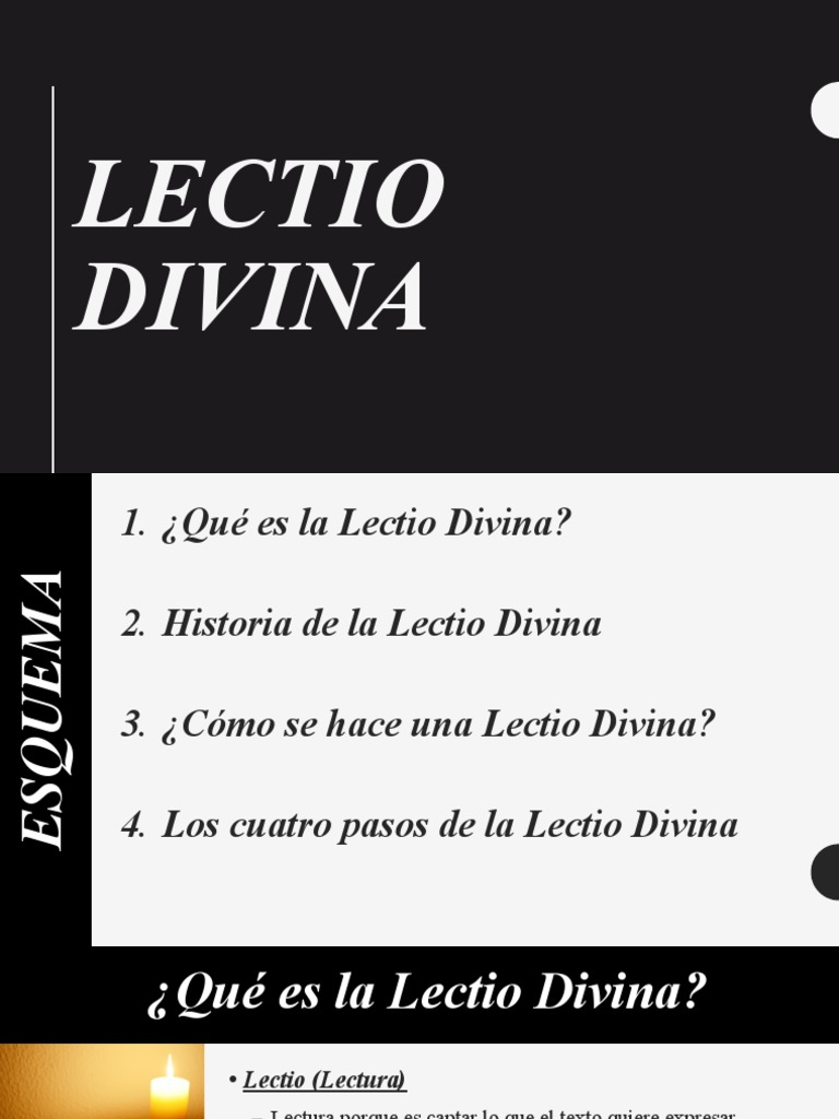 Guía de la Lectio Divina en 4 Pasos | PDF | Lectio Divina | Biblia
