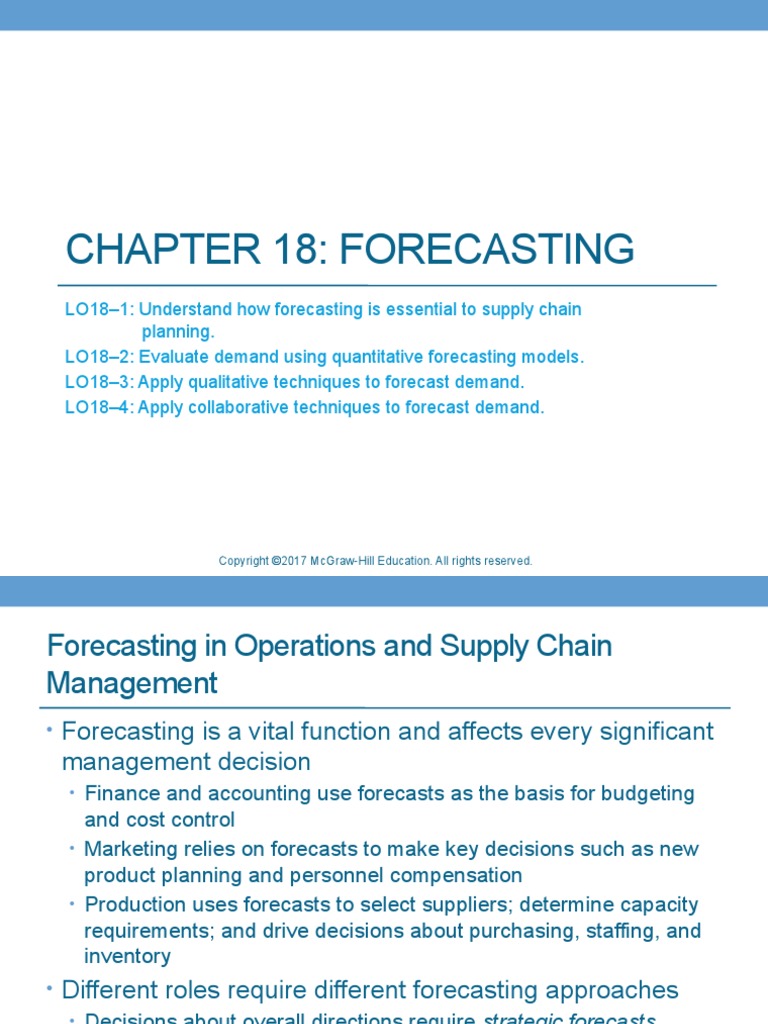 Oper&SCM Ch018 | PDF | Forecasting | Regression Analysis