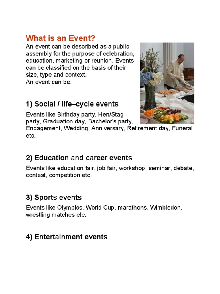 What Is An Event | PDF | Swot Analysis | Business Plan