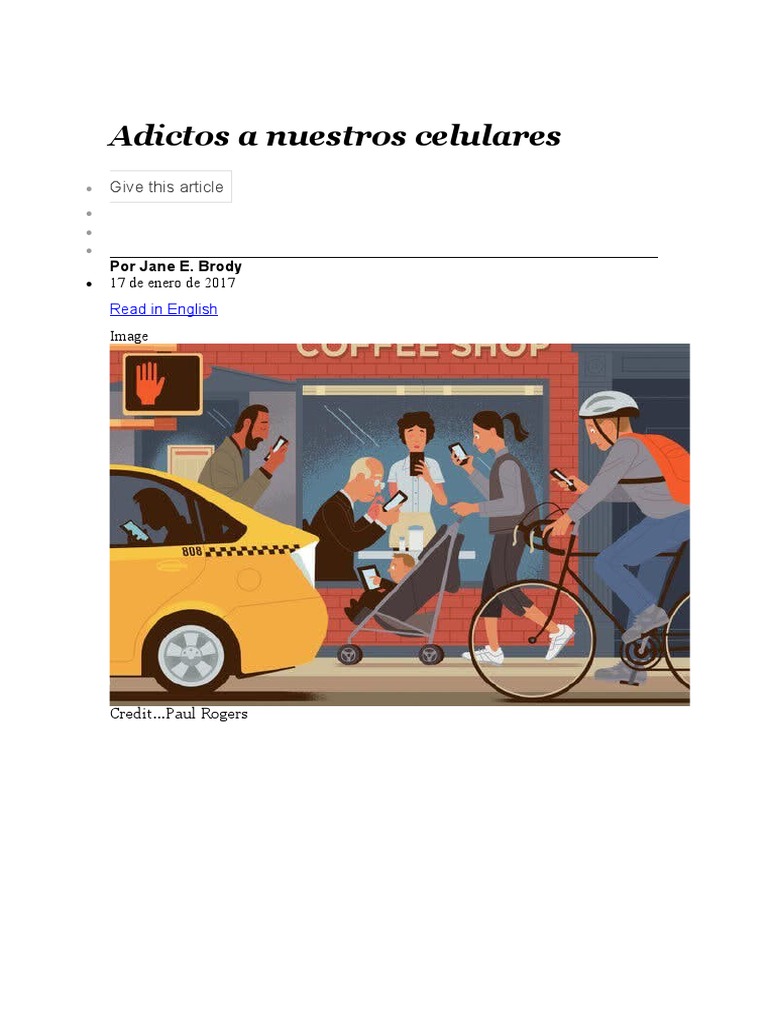 Cómo combatir la adicción al celular | PDF | Teléfonos móviles