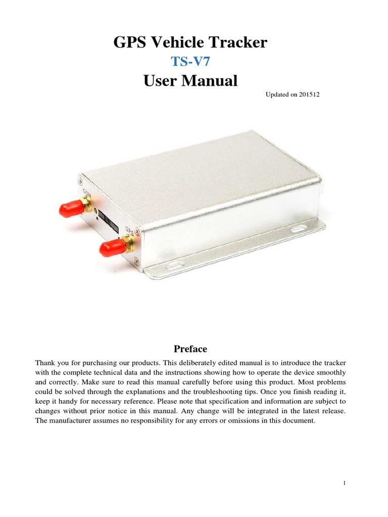 TS-V7 Multi-Functional Vehicle GPS Tracker User Manual Updated 201512 ...