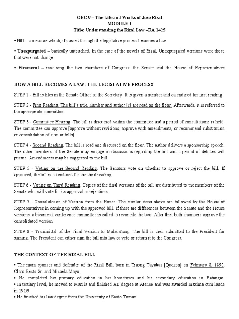 GEC 9 Reviewer | PDF