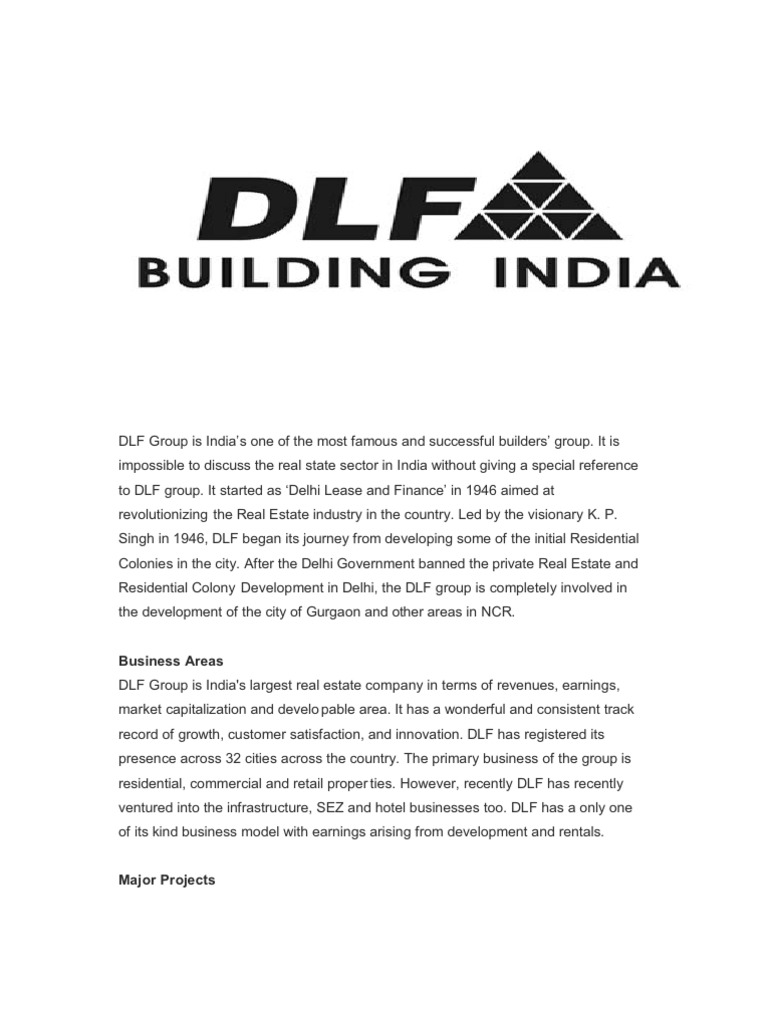 DLF Group Is India | PDF | Aviation | Industries