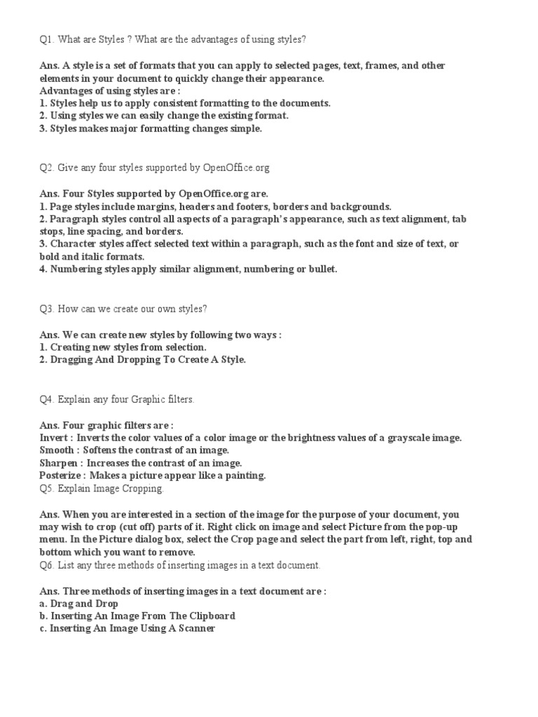 Digital Documentation Part A Class X Pdf Databases Computer File