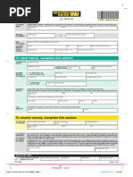 Western Union Money Transfer Form | PDF | Wire Transfer | Western Union