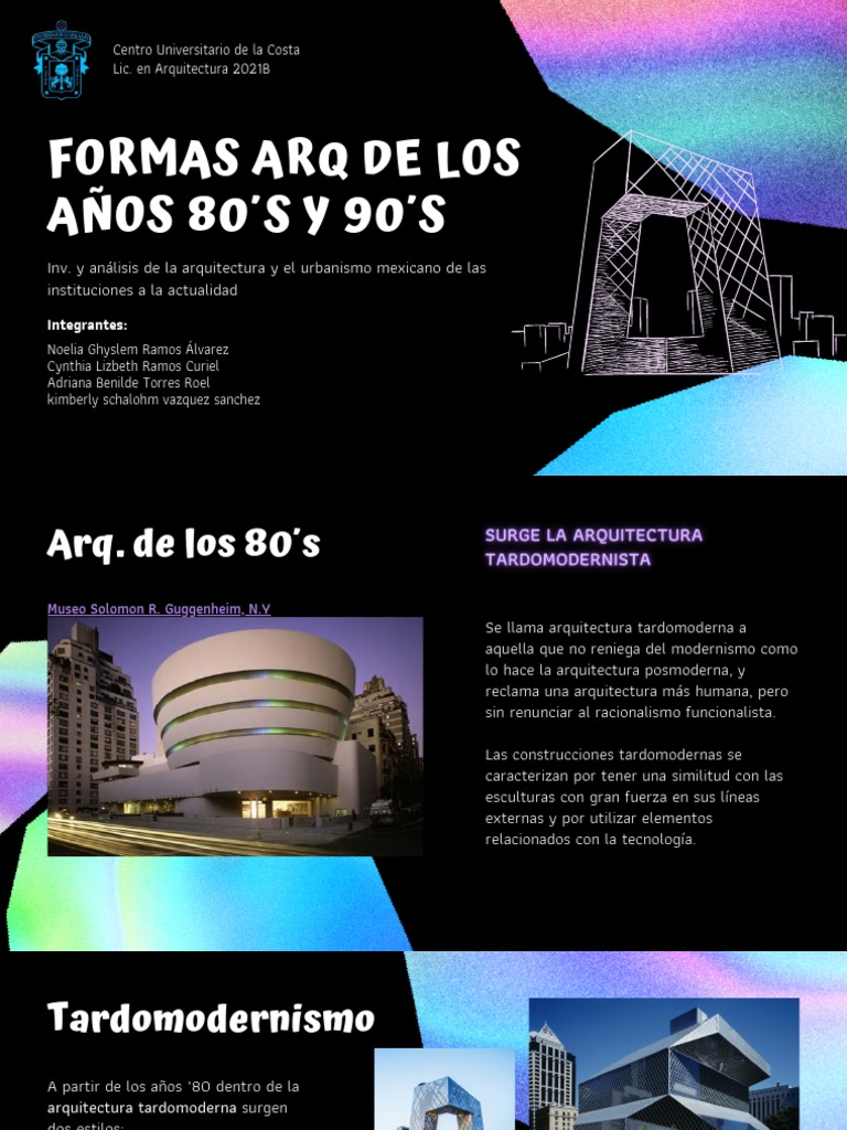 Formas ARQ de los 80 ́s y 90 ́s: Análisis de la arquitectura mexicana ...