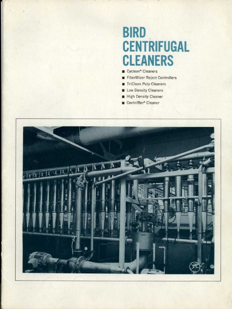 Bird Centrifugal Cleaners | PDF