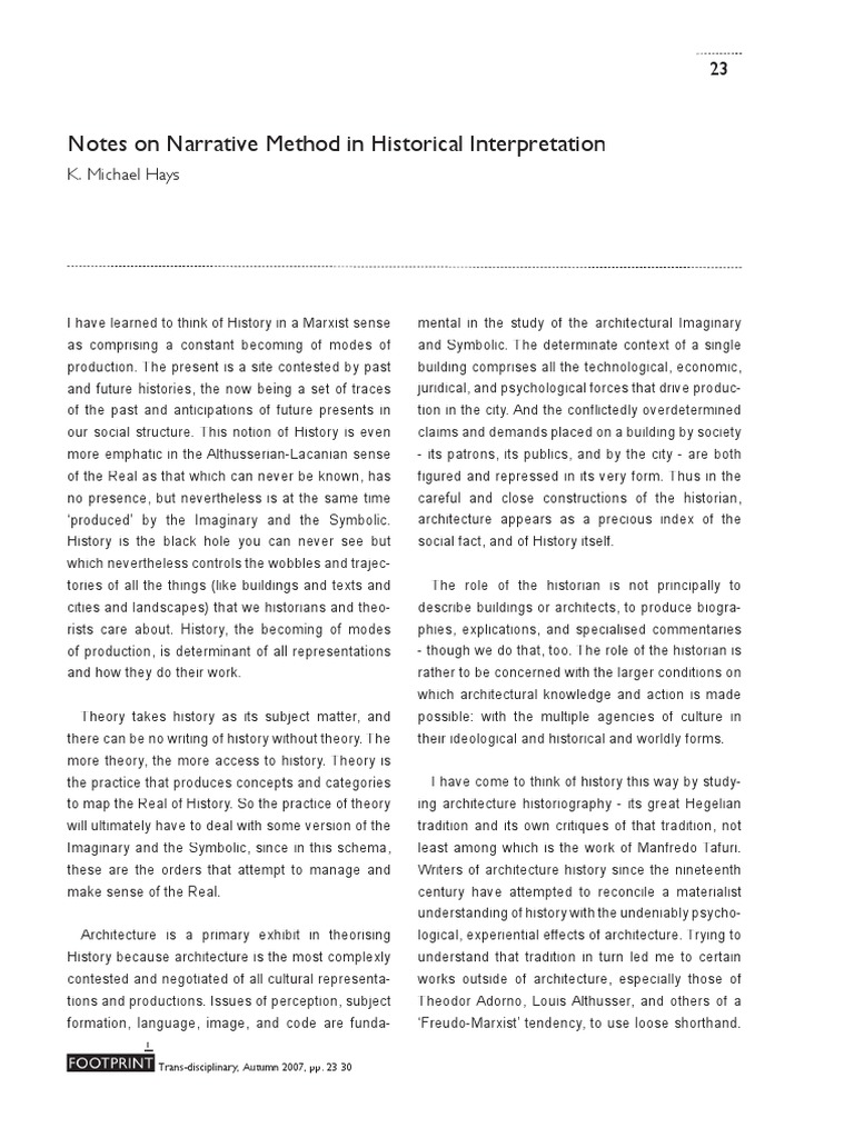 Narrative - History | PDF | Concept | Space