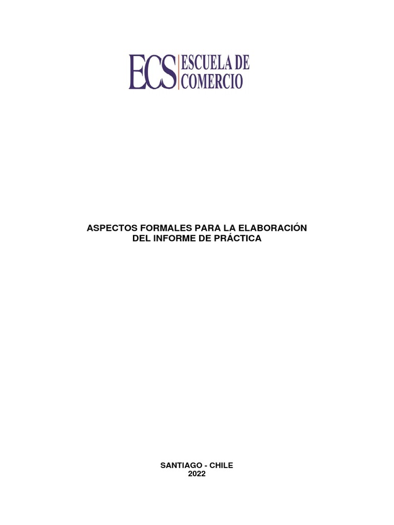 Formato Elaboración INFORME PRACTICA - 2022 | PDF | Bibliografía
