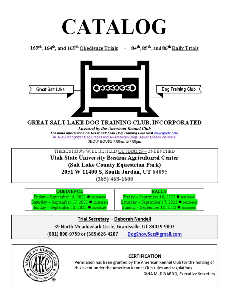 Dog Training Trials in Salt Lake | PDF | Dog Types | Dog Breeding
