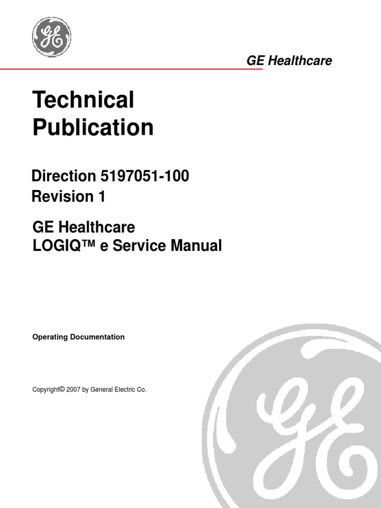 LOGIQ e SVC 5197051 1 00 Service Manual | PDF
