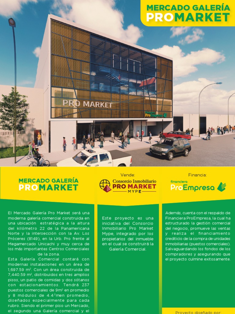 BROCHURE PRO MARKET A | PDF | Desarrollos comerciales planificados ...