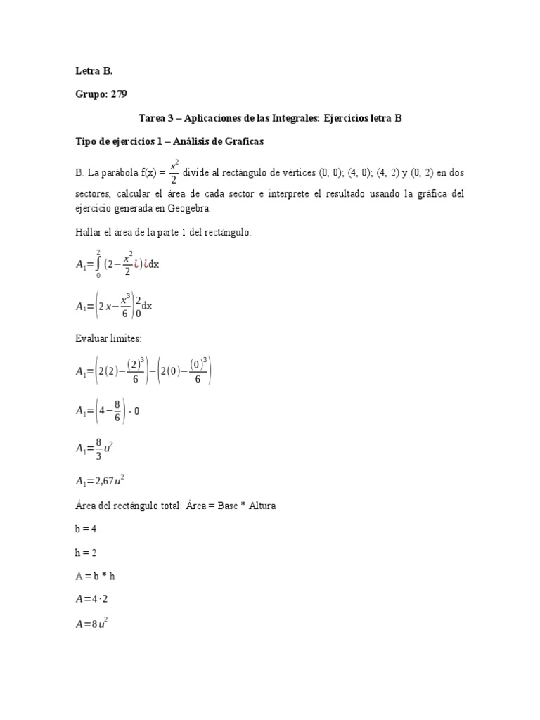 Letra B - Tarea 3 | PDF | Media cuadrática | Derivado