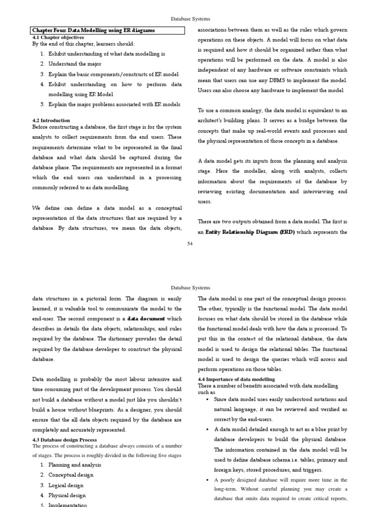 Chapter 4-Data Modeling | PDF | Conceptual Model | Data Model Chapter 4-Data Modeling | PDF | Conceptual Model | Data Model