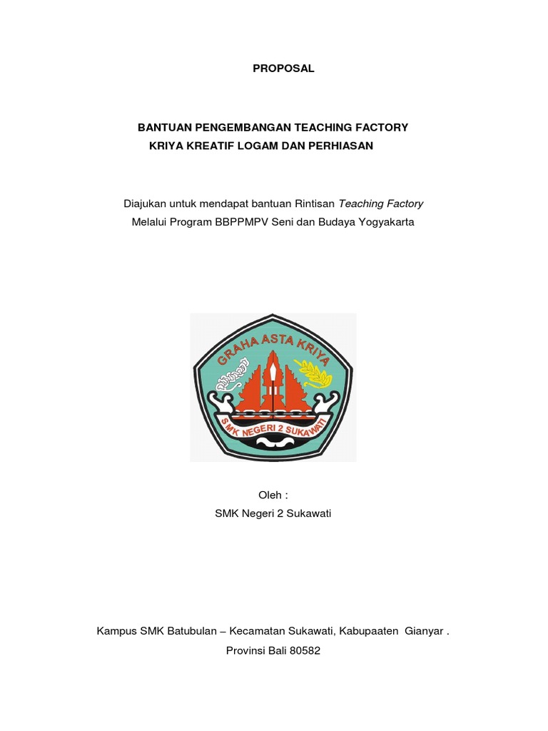 PROPOSAL SMK 2 Sukawati | PDF | Bisnis
