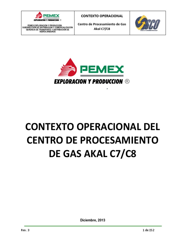 Contexto Operacional Akal C7-C8 2013 | PDF | Ingeniería de ...