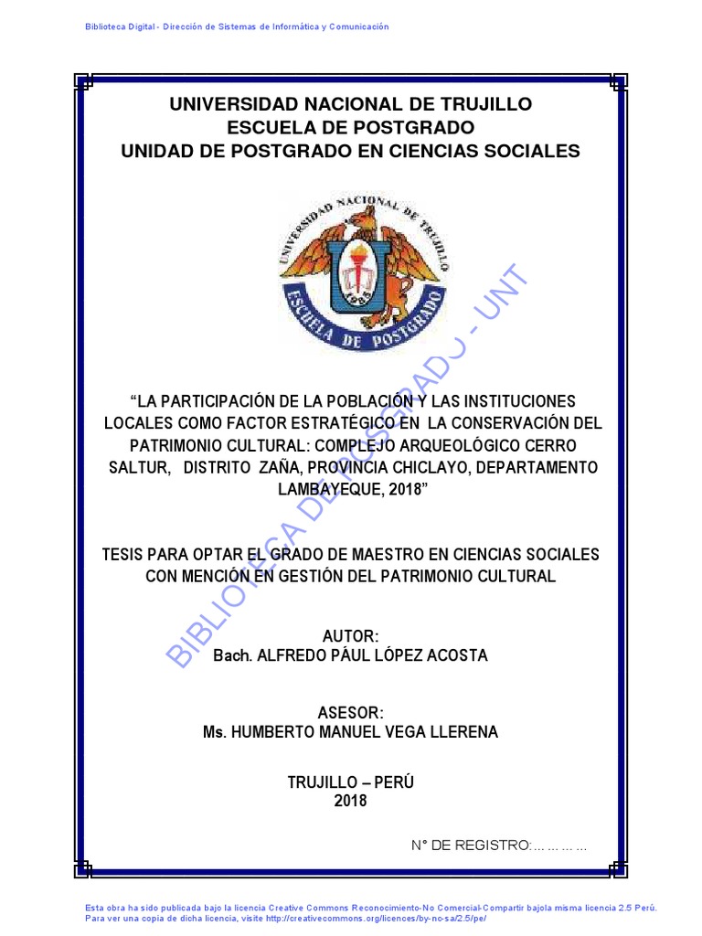 Conservación del Patrimonio Cultural en Saltur | PDF | Perú | Arqueología