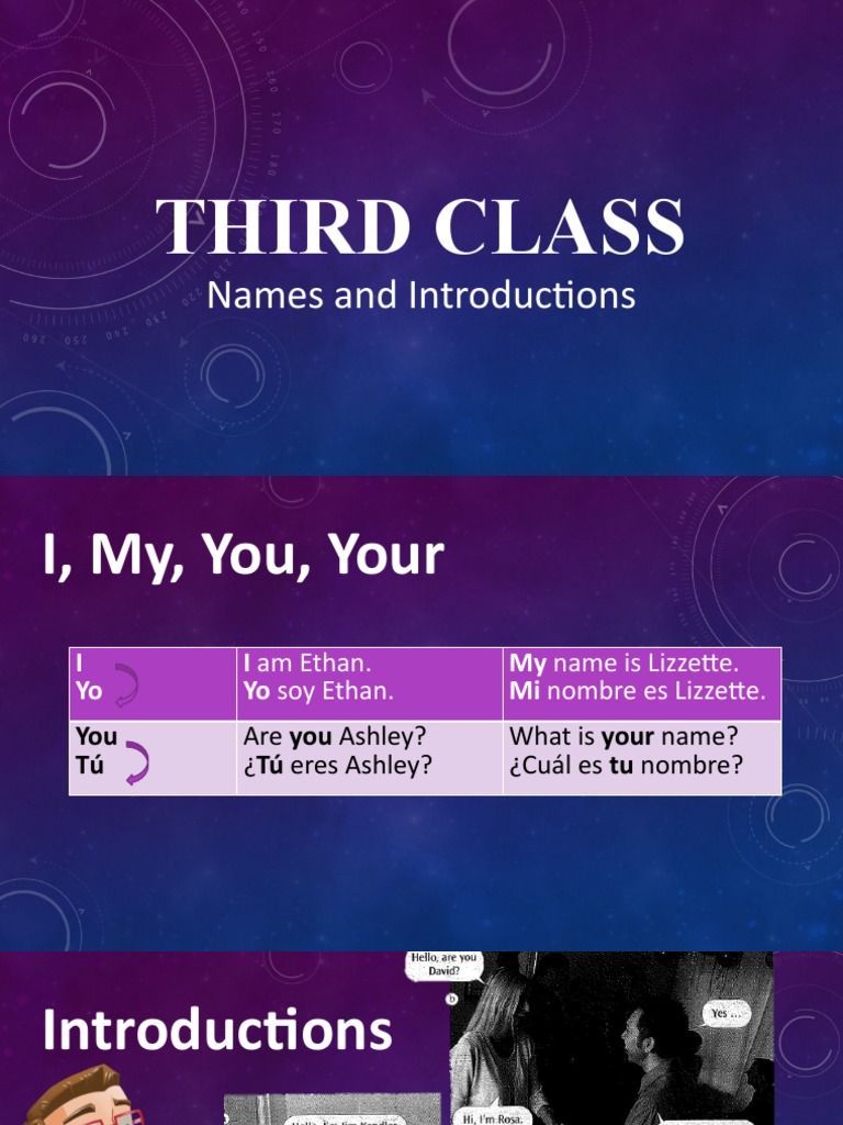 English Class - Names and Introductions | PDF