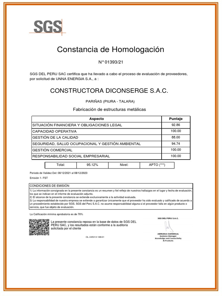 10.- CERTIFICADOS (HOMOLOGACIÓN) | PDF | Business | Economias