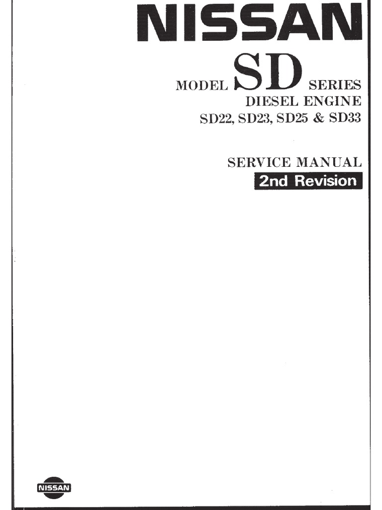 Patrol SD22, SD23, SD25, SD33 Taller | PDF
